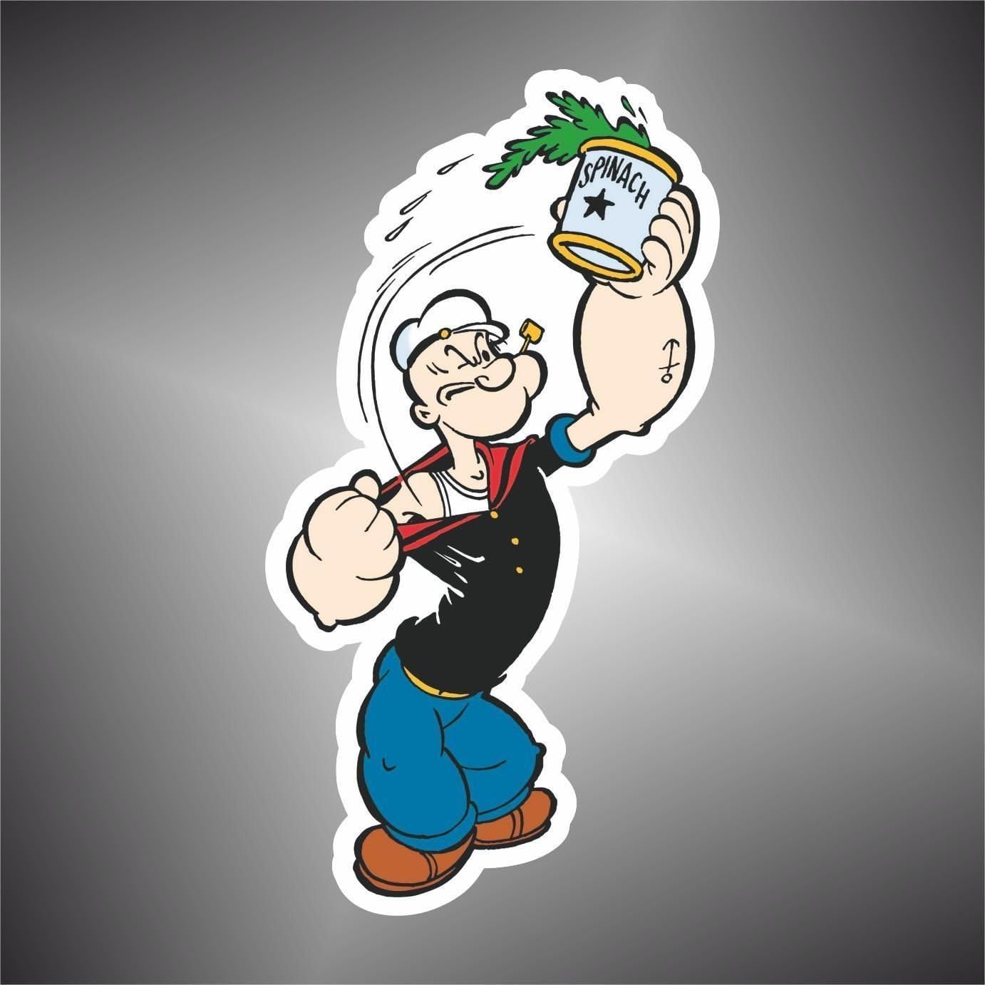 Autocollant Popeye Popeye Comics cartoon sticker : Amazon.fr: Auto et Moto
