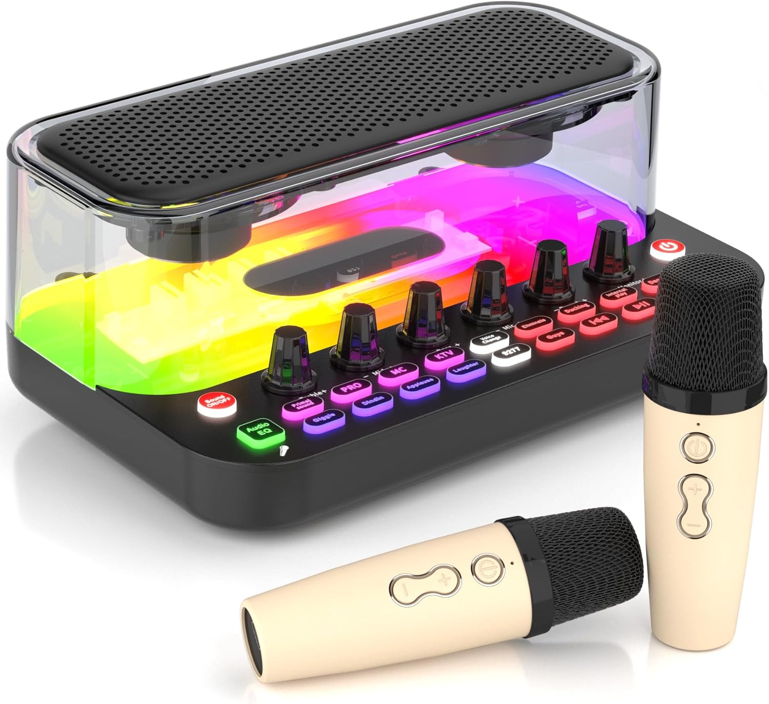 Amazon.com: SY11 Portable Live Streaming Sound Card Mixer, Mini ...