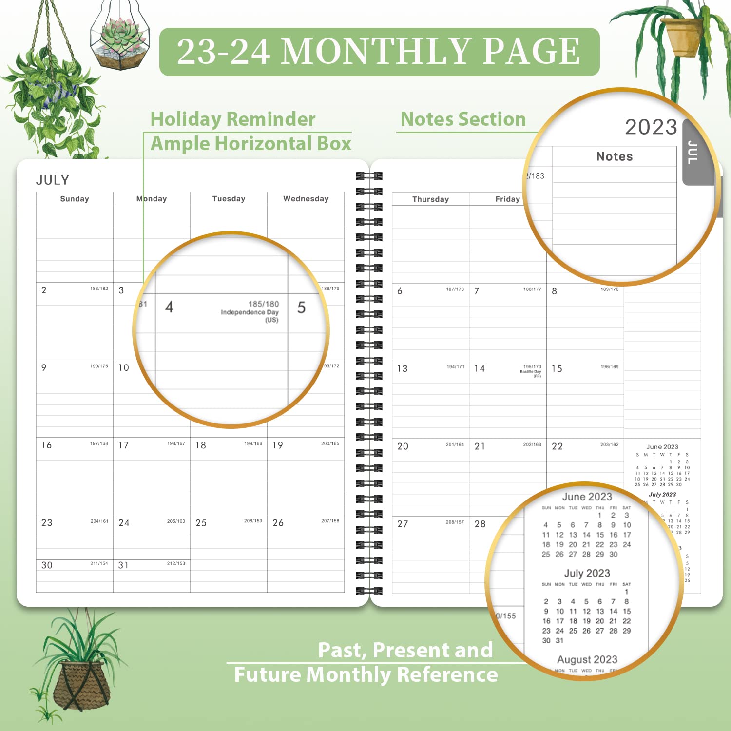 Snapklik.com : Planner 2023-2024 - July 2023-June 2024, Academic ...