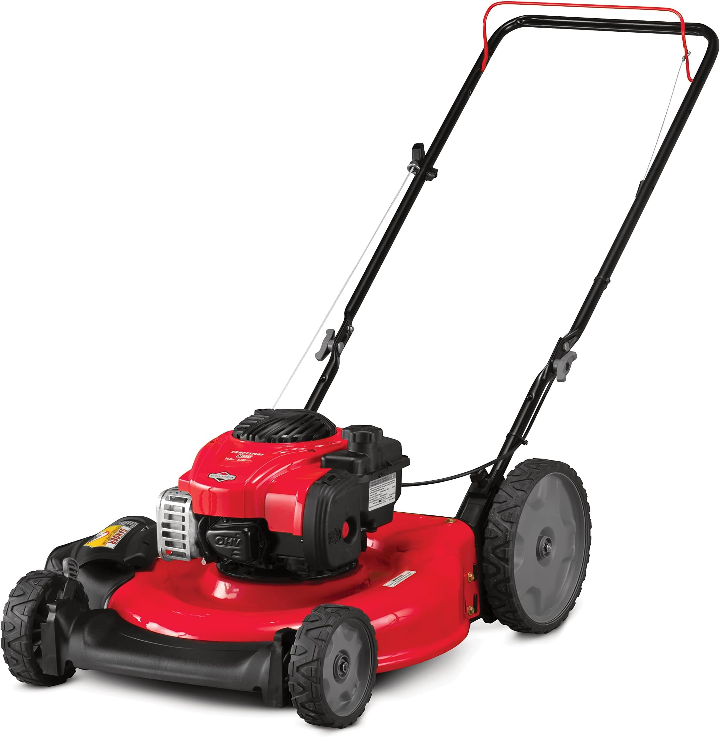 Adjustable Cutting Height Mower PowerSmart 21" Push Lawn Mower - 125cc ...