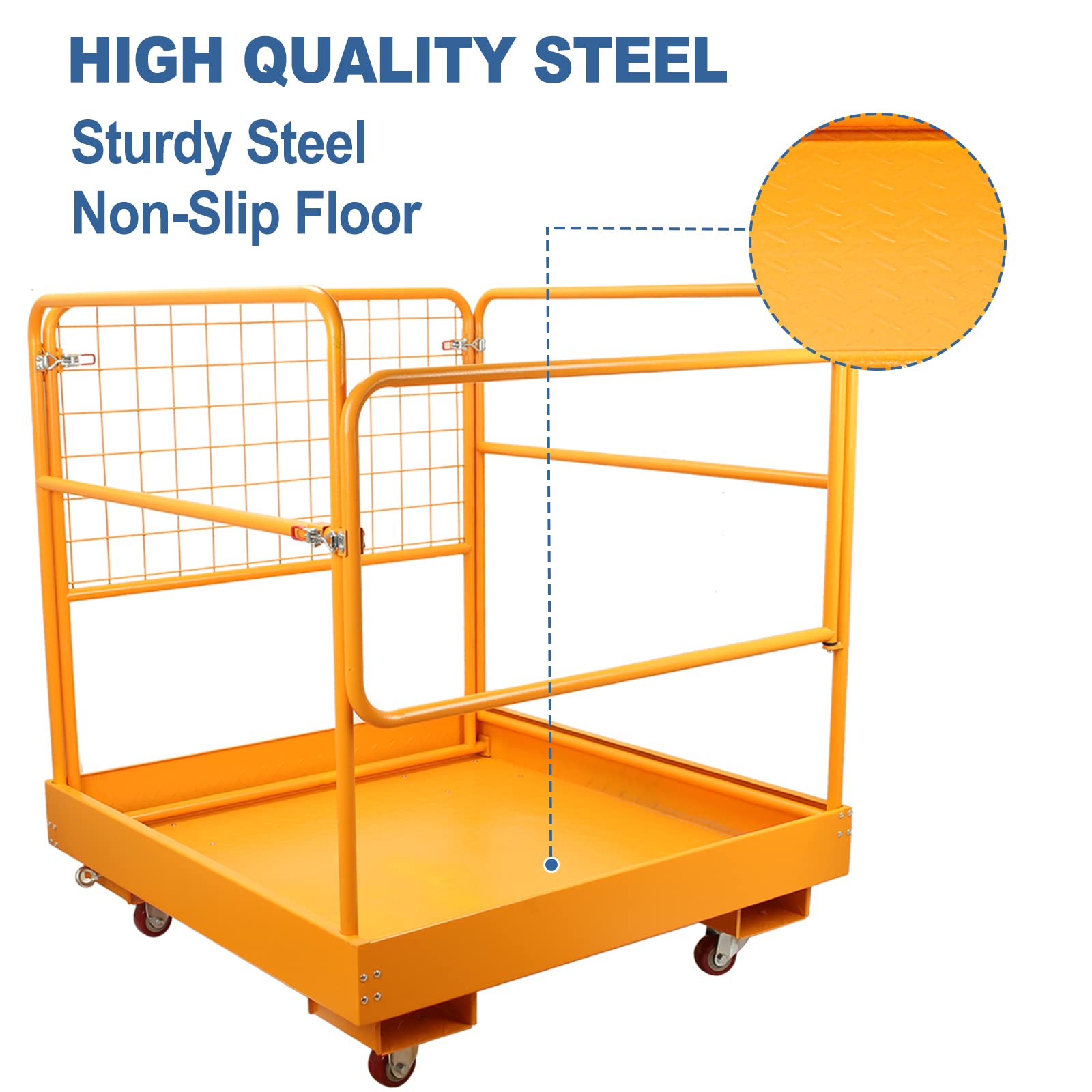 Snapklik.com : Sidasu Forklift Safety Cage 36x36 Inches Forklift Work ...