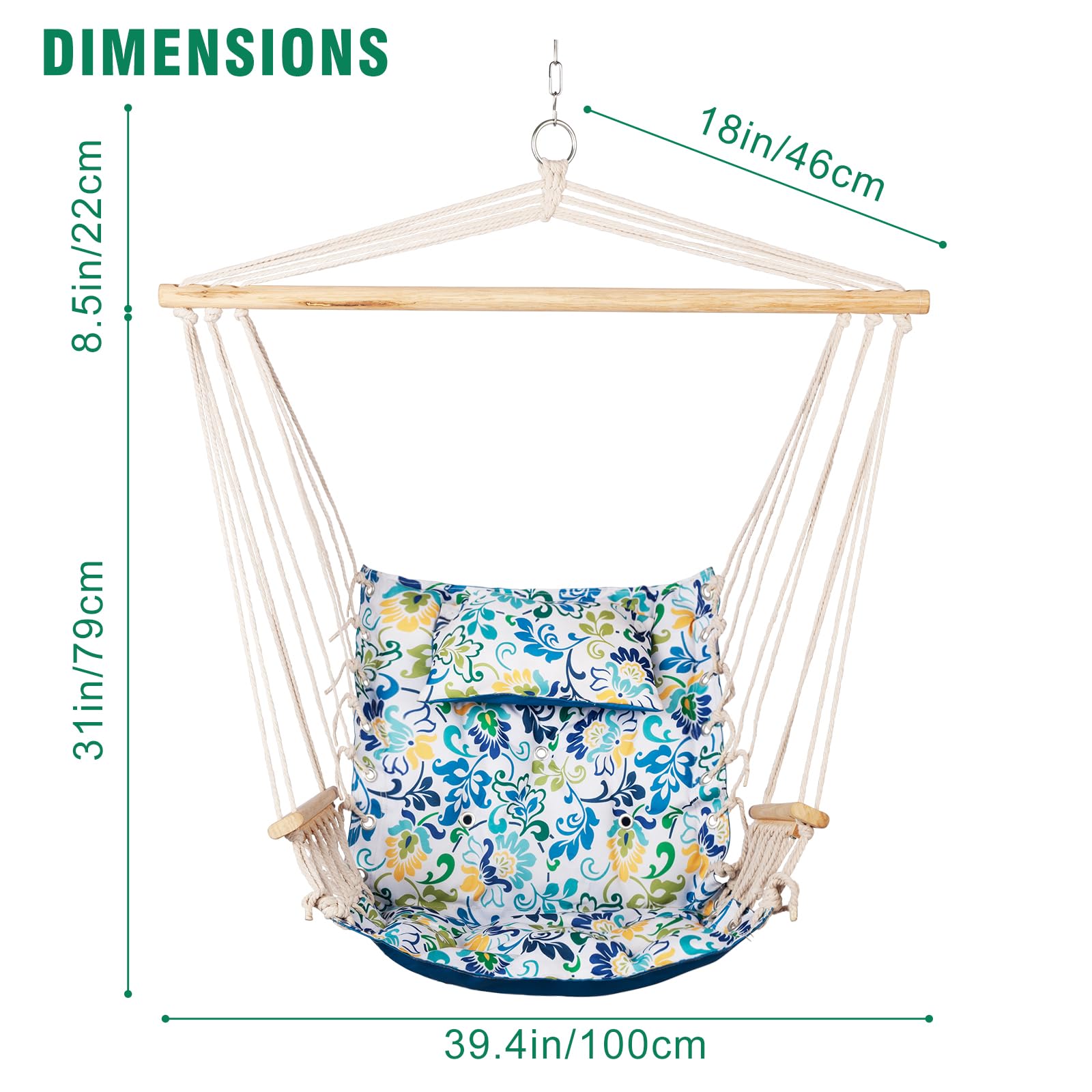 Snapklik.com : Backyard Expressions Extra Padded Reversible Hanging ...