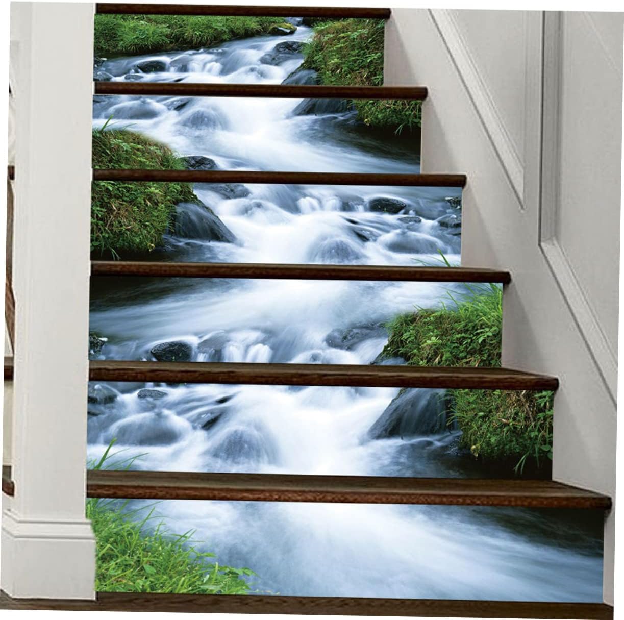 Mikikit 3pcs Stair Sticker Tiles Vinyl Stair Decals Home Decor Stair ...