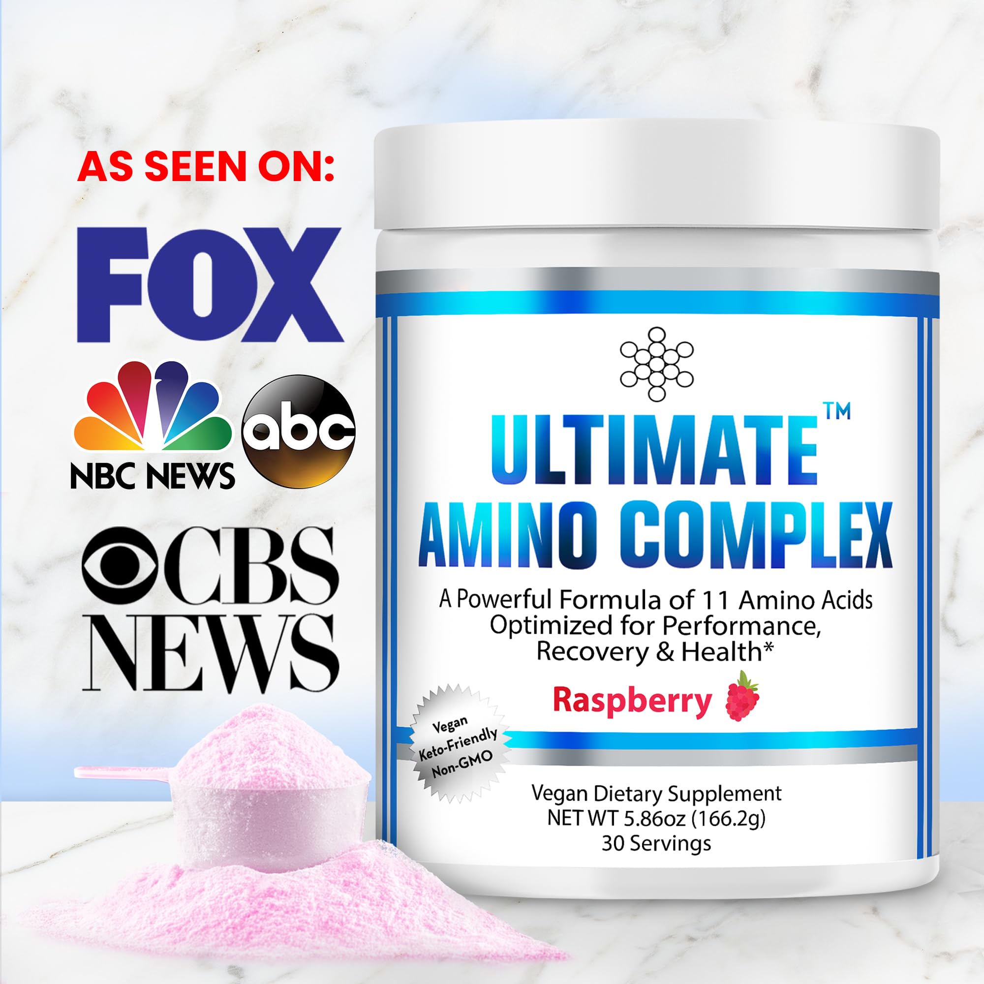 Snapklik.com : Ultimate Amino Complex Powder (Berry Flavor, 30 Servings ...
