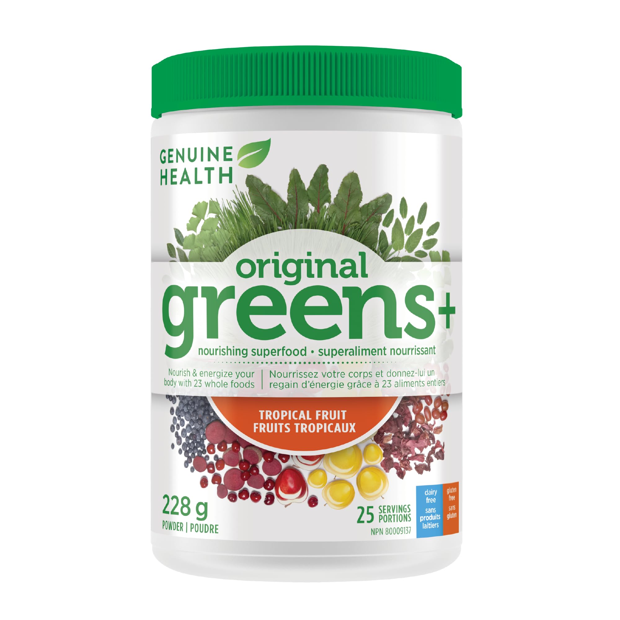 Genuine Health Greens+ Original, 25 servings, 228g, Superfoods ...