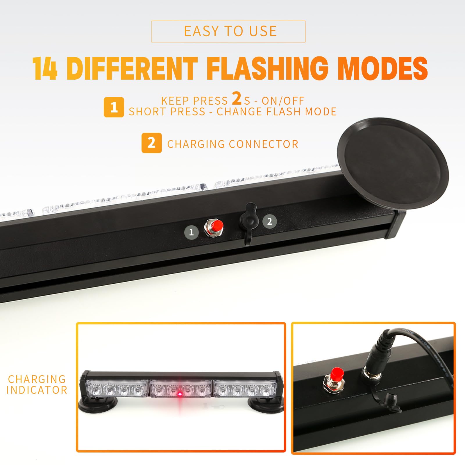 Snapklik.com : 14" Red/White/Blue Battery Powered Police Firefighter ...