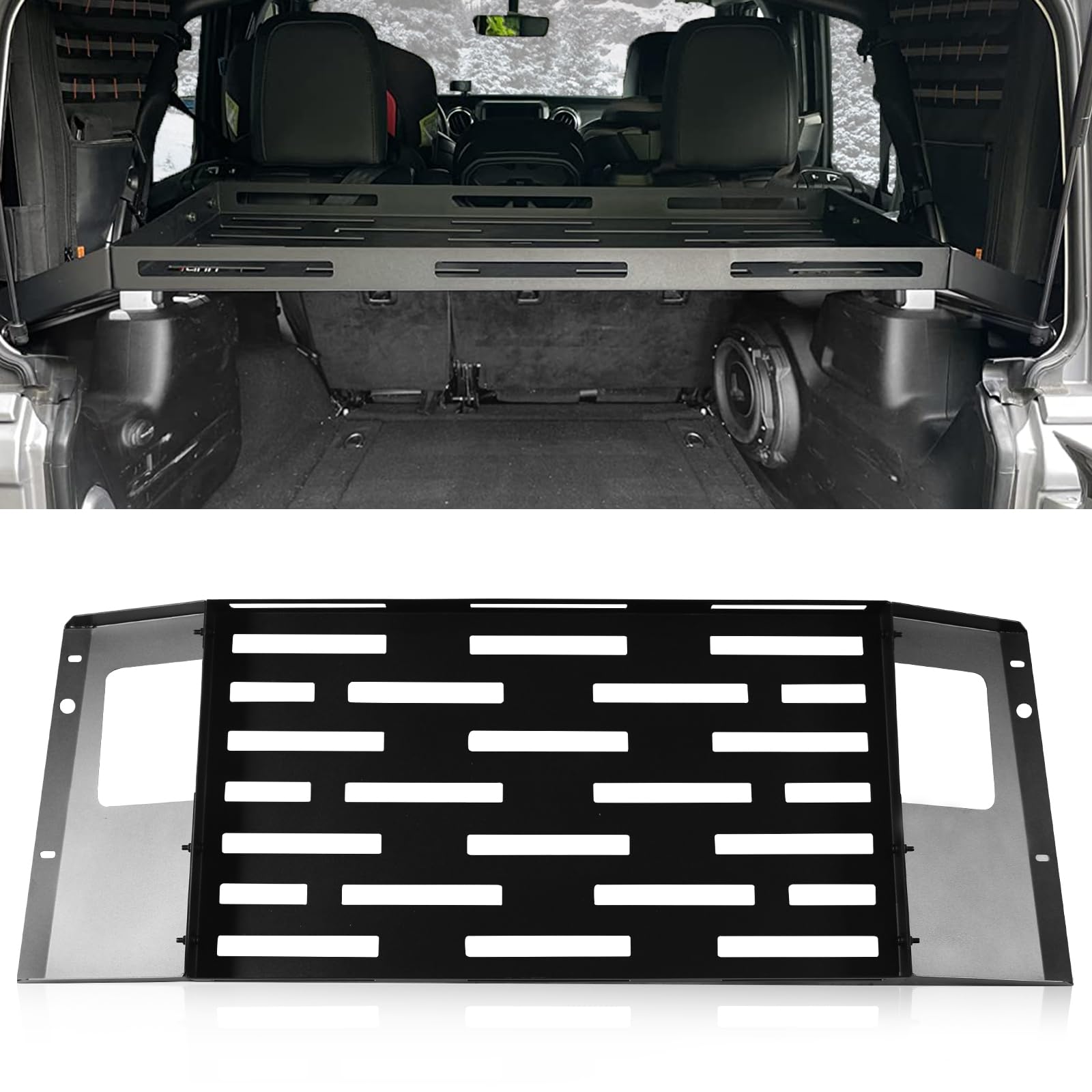 Amazon.com: PARTREE Rear Trunk Cargo Basket Rack for Jeep Wrangler JK ...