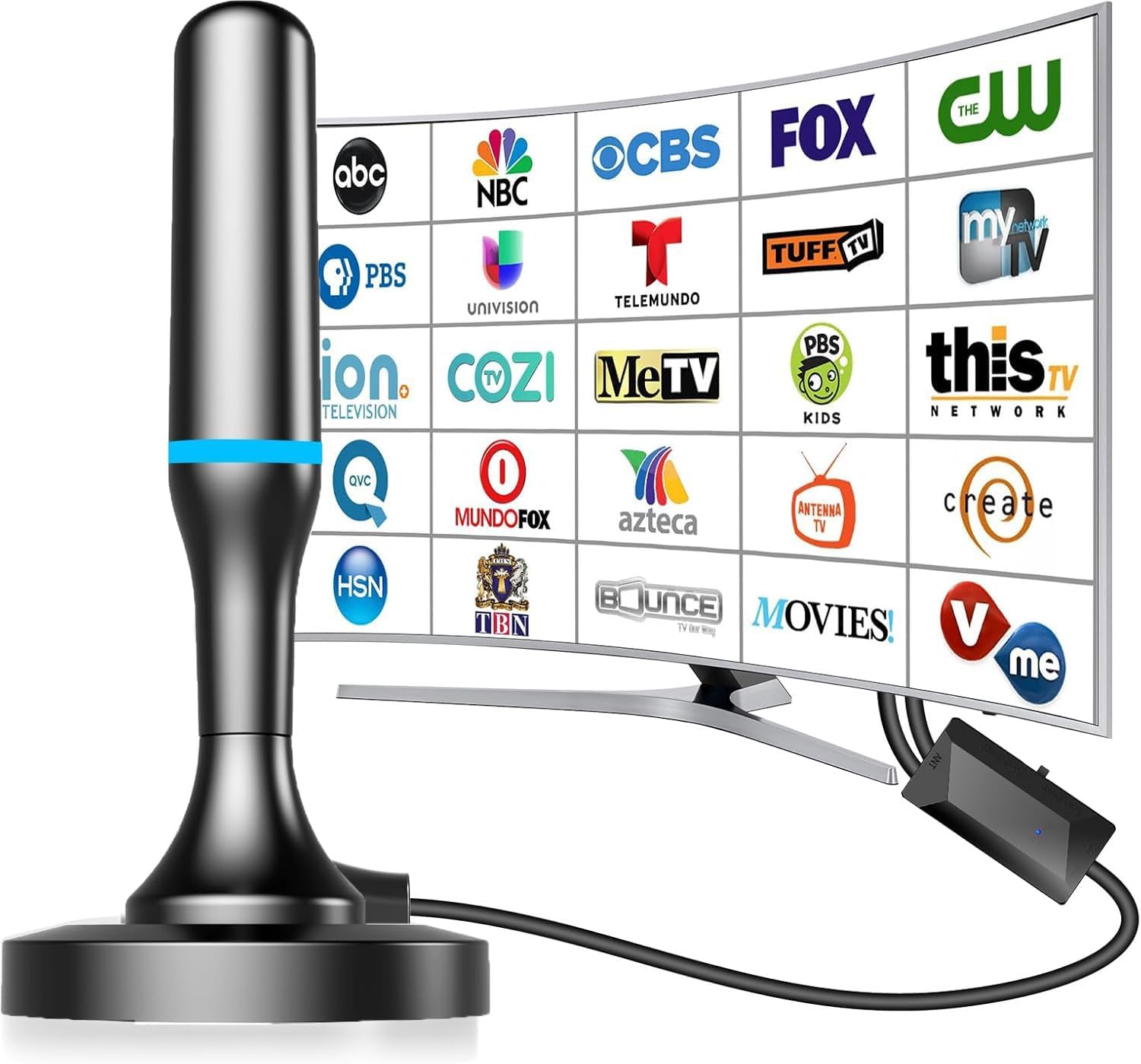 Amazon.com: Indoor TV Antenna for Local Channels, 4K HD Digital Antenna ...