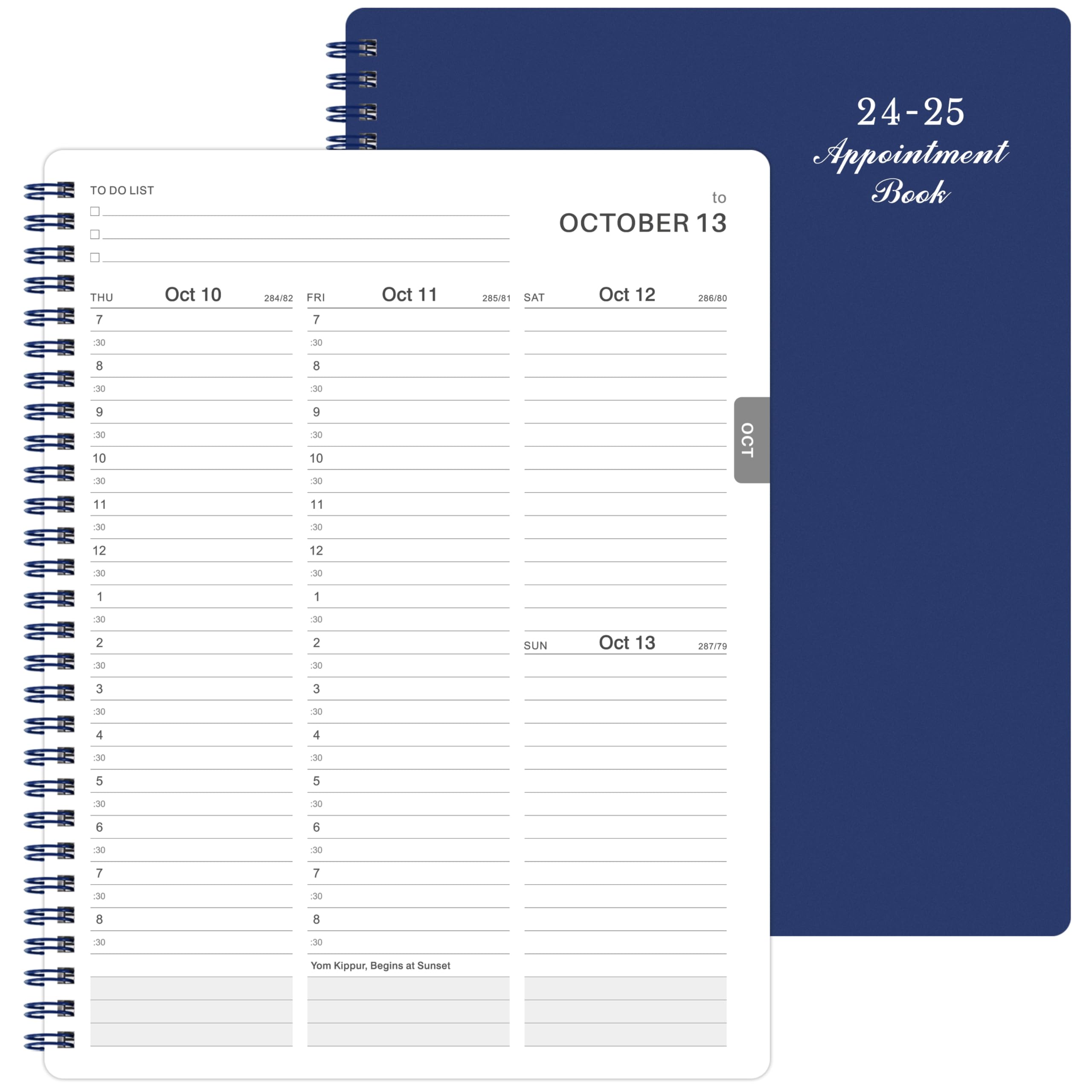 Snapklik.com : 2024-2025 Weekly Appointment Book/Planner - Daily Hourly ...