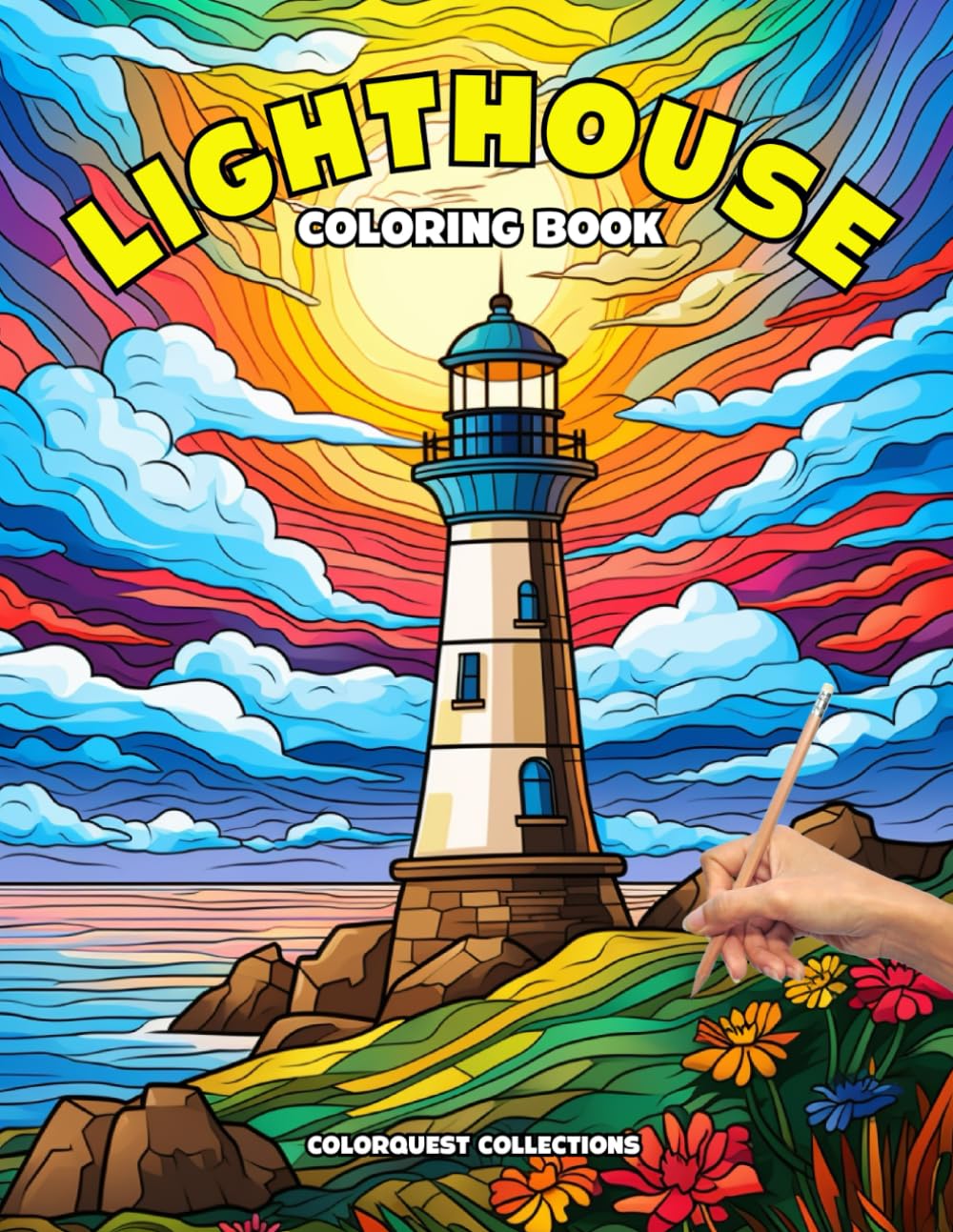Amazon.com: Lighthouse Coloring Book: 50 Coastal Havens to Color | Shine Your Light on ...