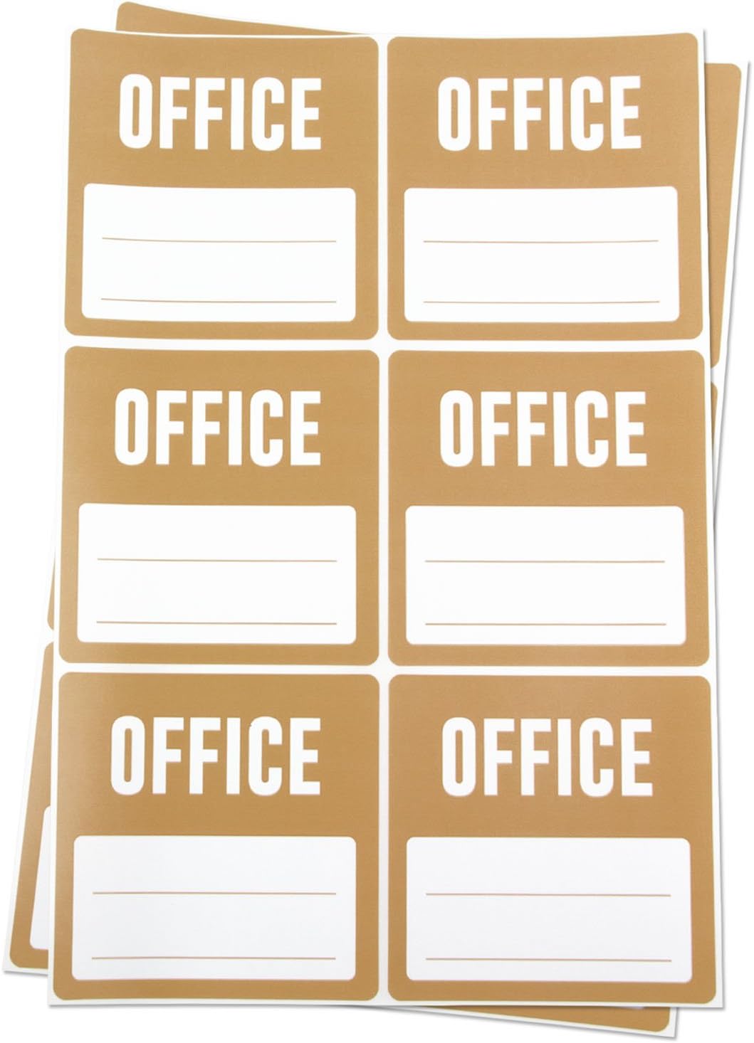 Amazon.com: Customizable Office Moving Stickers (3 x 3 inch, Brown ...
