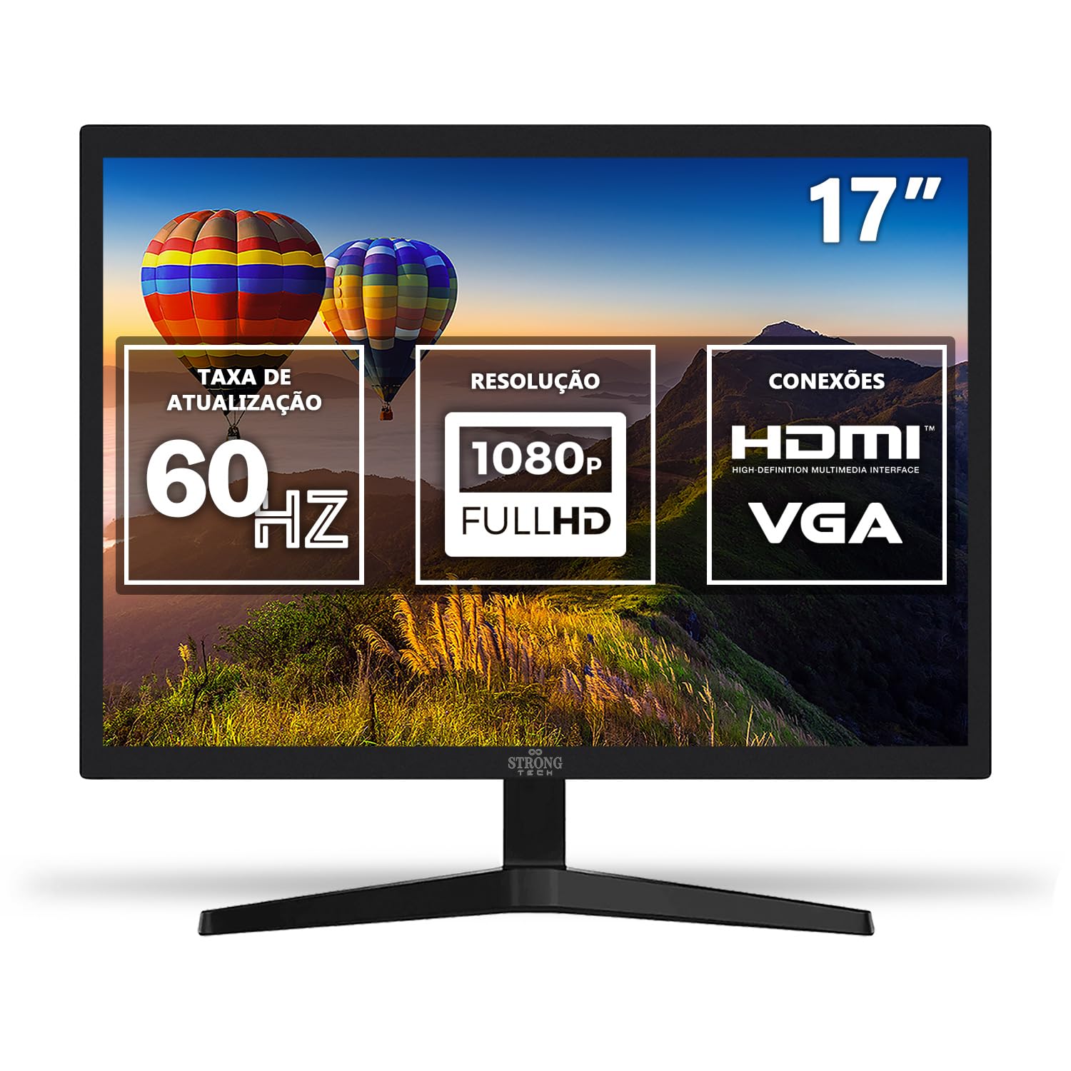 Monitor 17 Polegadas Led Hdmi Vga Strong Tech | Amazon.com.br