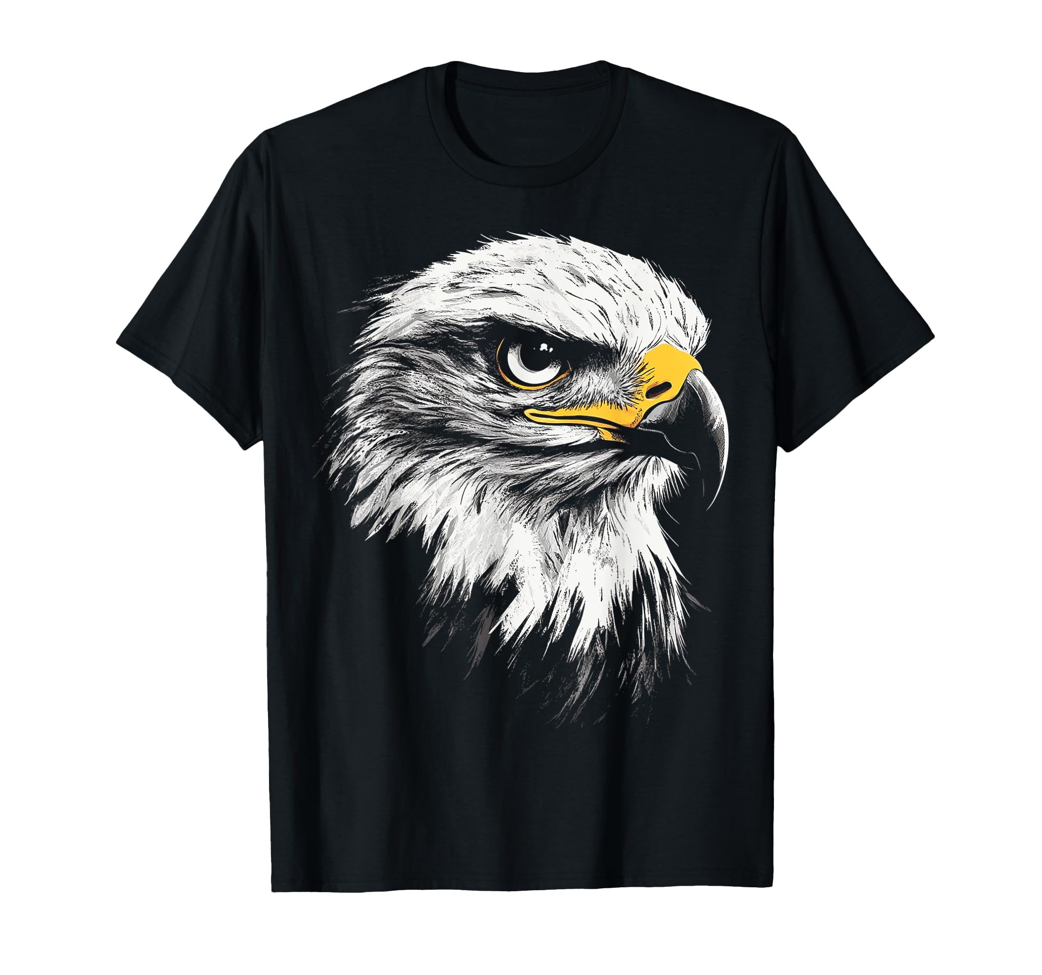Amazon.com: Hawk Bird Motif Animal Art Hawk T-Shirt : Clothing, Shoes ...