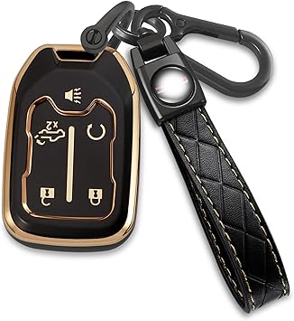Amazon.com: COZLA for GMC Key Fob Cover with Keychain TPU Car Key Case ...
