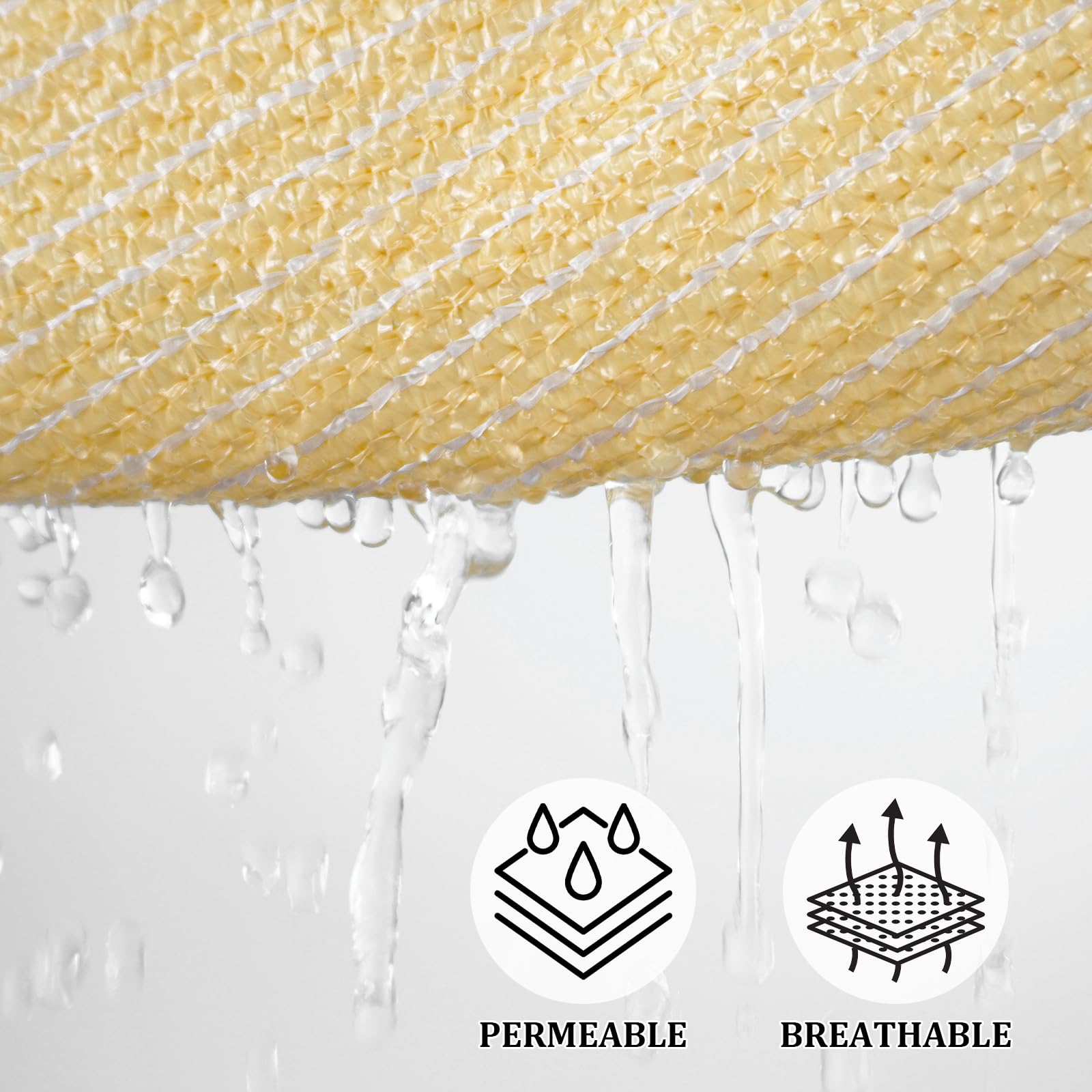 Snapklik.com : Shade&Beyond Triangle Sun Shade Sail 15X15X21 Permeable ...