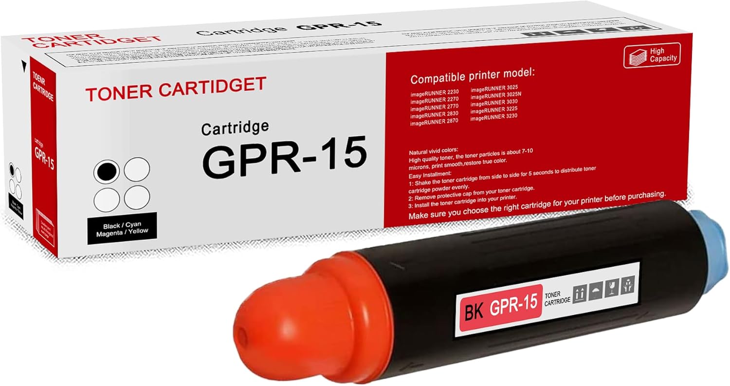 Amazon.com: 1 Pack GPR-15 9629A003AA Black Toner Cartridge: Compatible ...