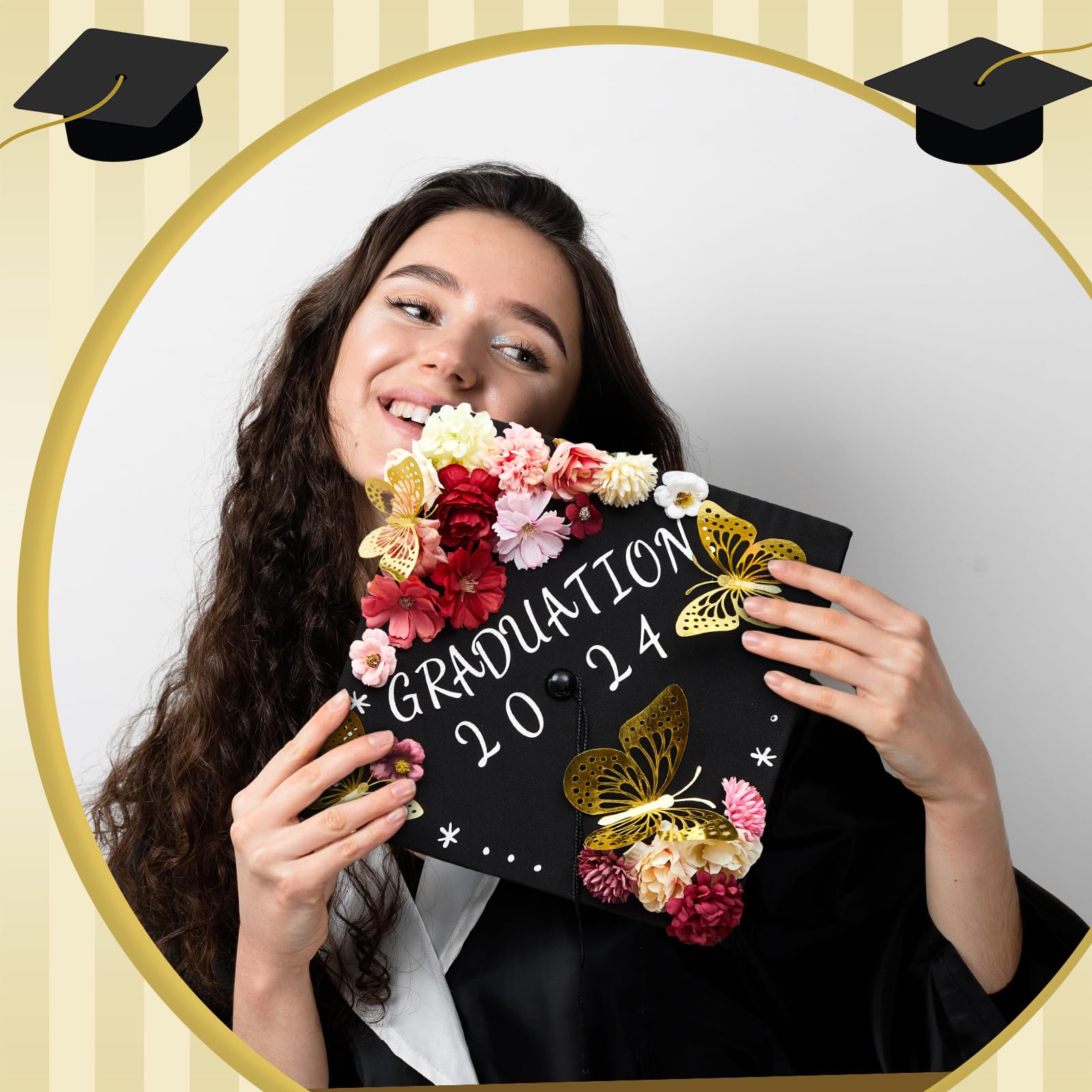 Snapklik.com : Hanaive 76 Pcs Handmade Graduation Cap Decoration Kit ...