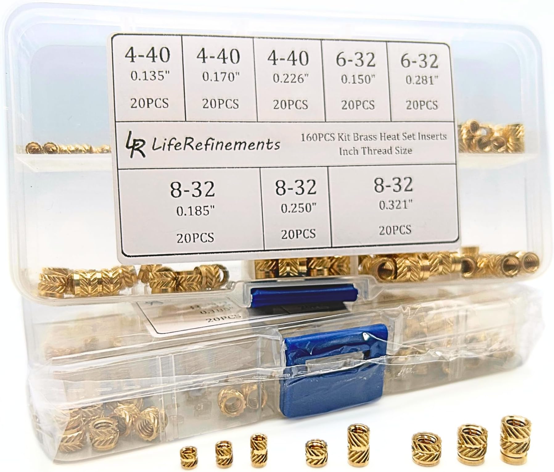 Amazon.com: [initeq] #6-32 Threaded Heat Set Inserts for 3D Printing ...