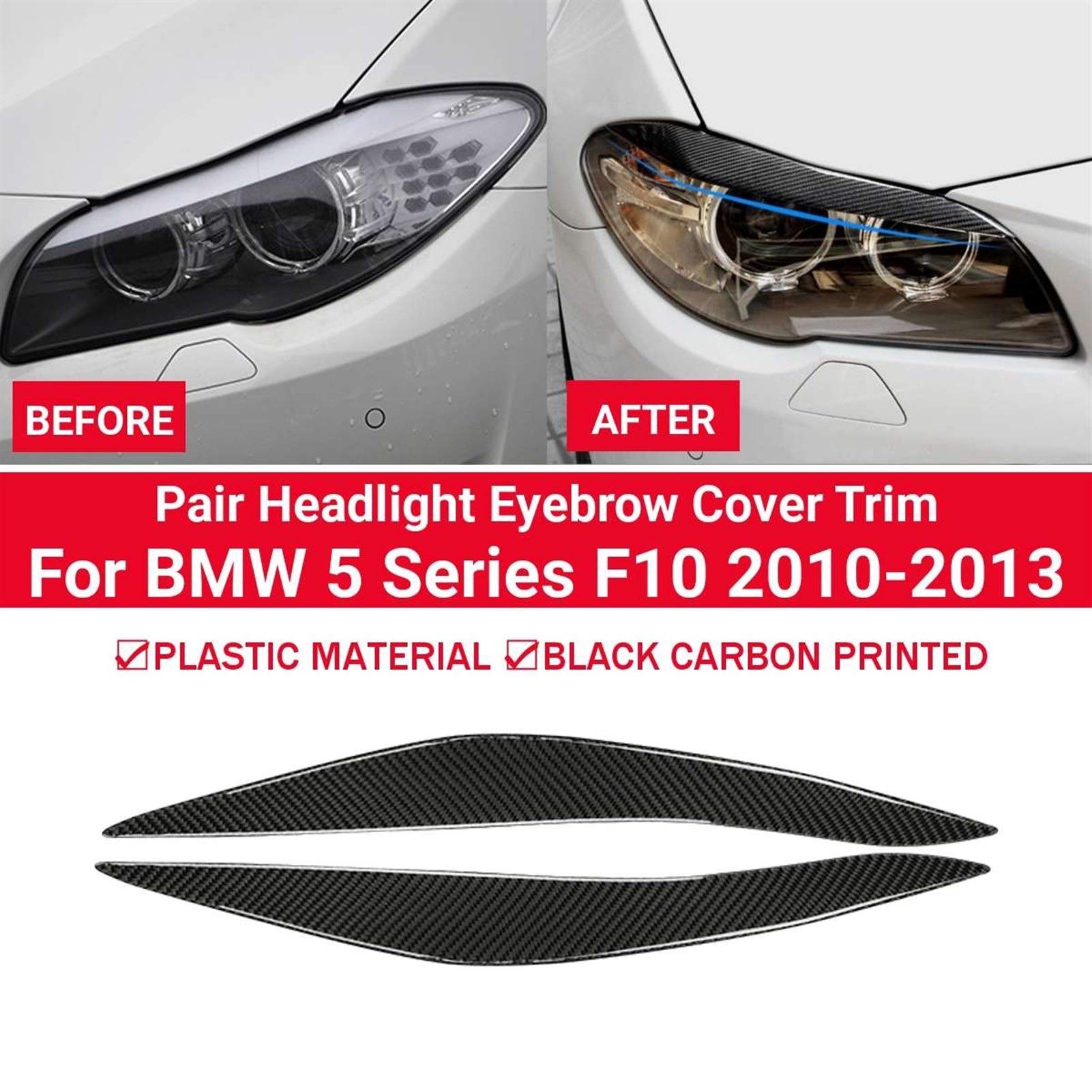 Buy Headlamp Eyebrows For BMW 3 Series F30 F35 2013-2019 Car Front ...