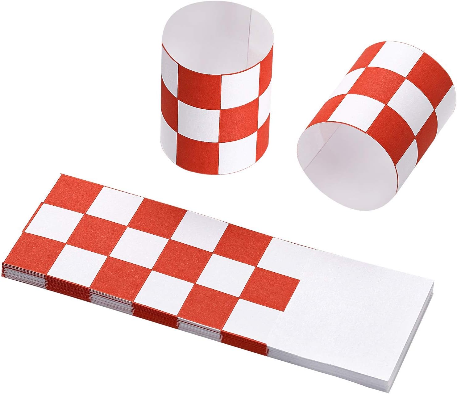 Amazon.com: Gmark Paper Napkin Band Box of 500, Paper napkin rings self ...