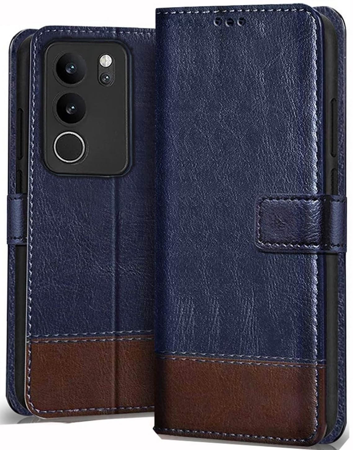 SHINESTAR Ultimate Dual Shade Leather Finish Flip Back Cover for Vivo ...