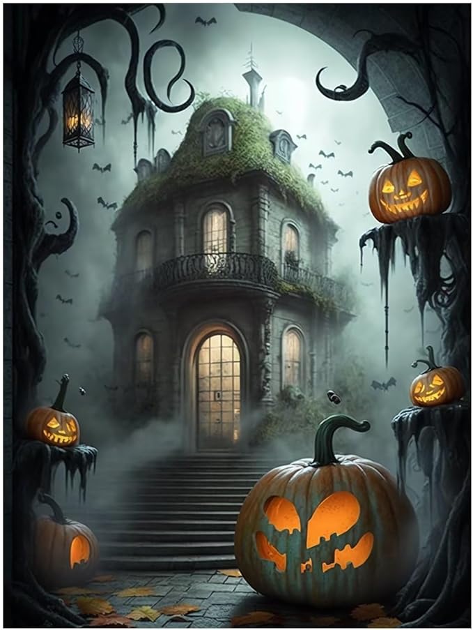Amazon.com: Halloween Diamond Painting Kit for Adults, Full Diamond ...