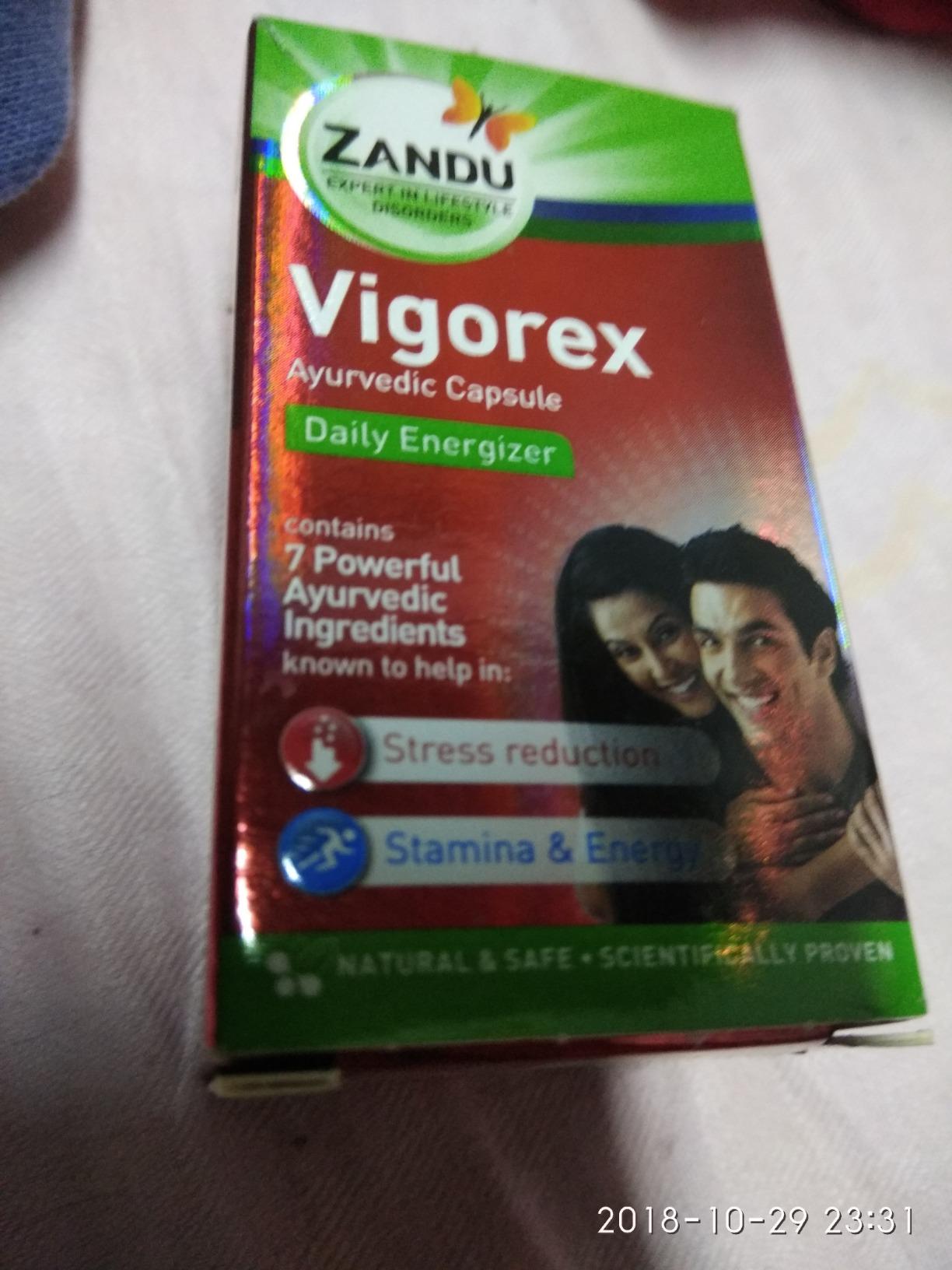 Buy ZANDU VIGOREX Ayurvedic Daily Energizer, Red, 20 Count Online at ...
