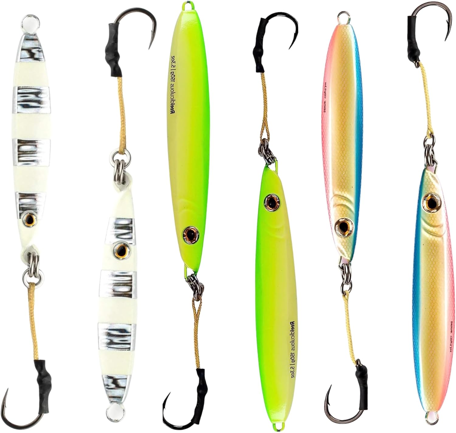 Amazon.com : Palomar Fishing x6 Flat Side Ocean Jigs -220 Grams (7.8 oz ...