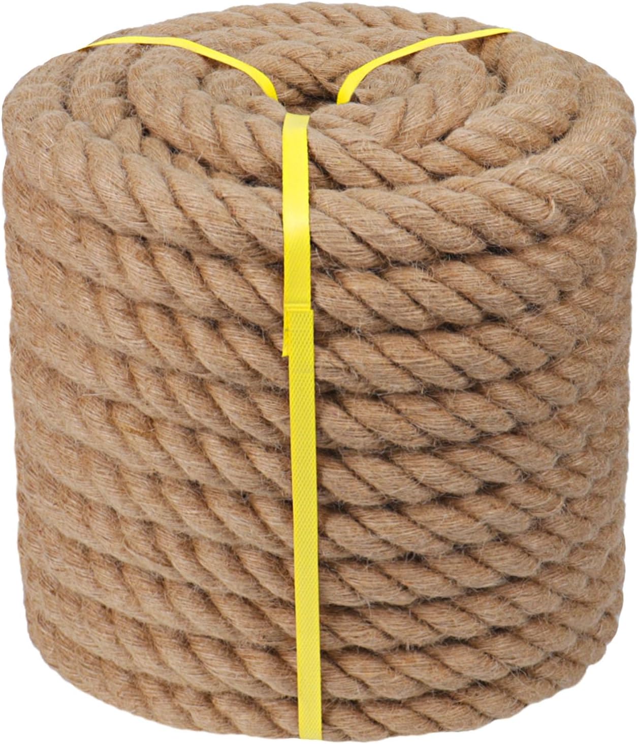 Twisted Manila Rope (1.5 Inch x 50 Feet) Hemp Rope Jute Rope Natural ...