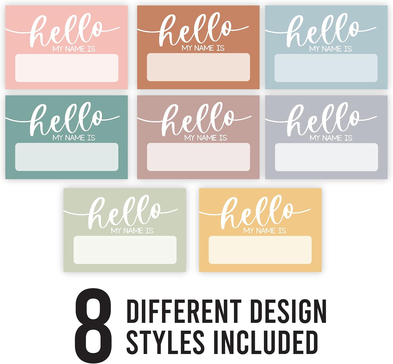 Hadley Designs 56 Colorful Hello My Name is Stickers Philippines | Ubuy
