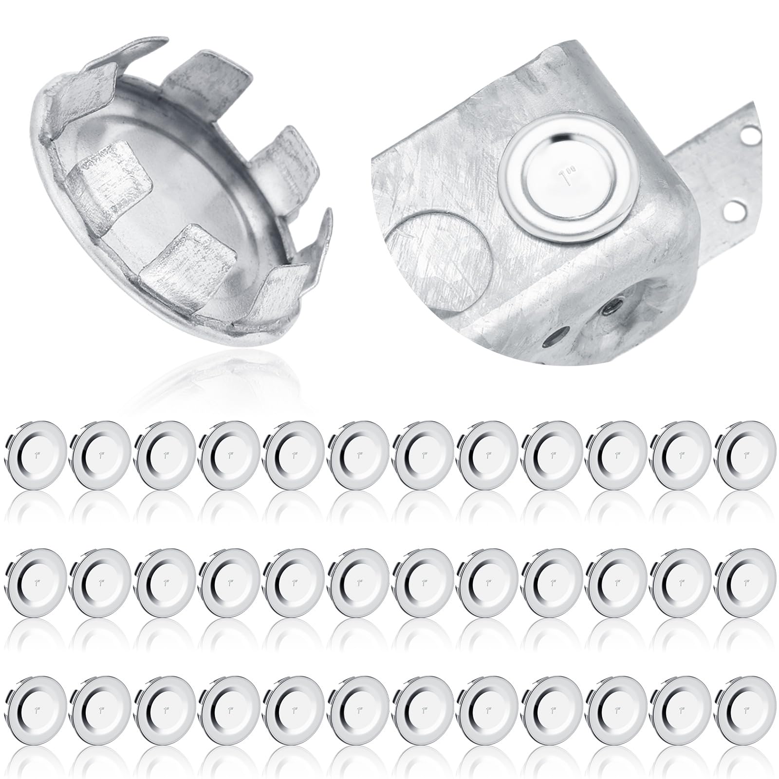 Snapklik.com : 36 Pcs Knockout Seal 1 Inch Electrical Box Knockout ...