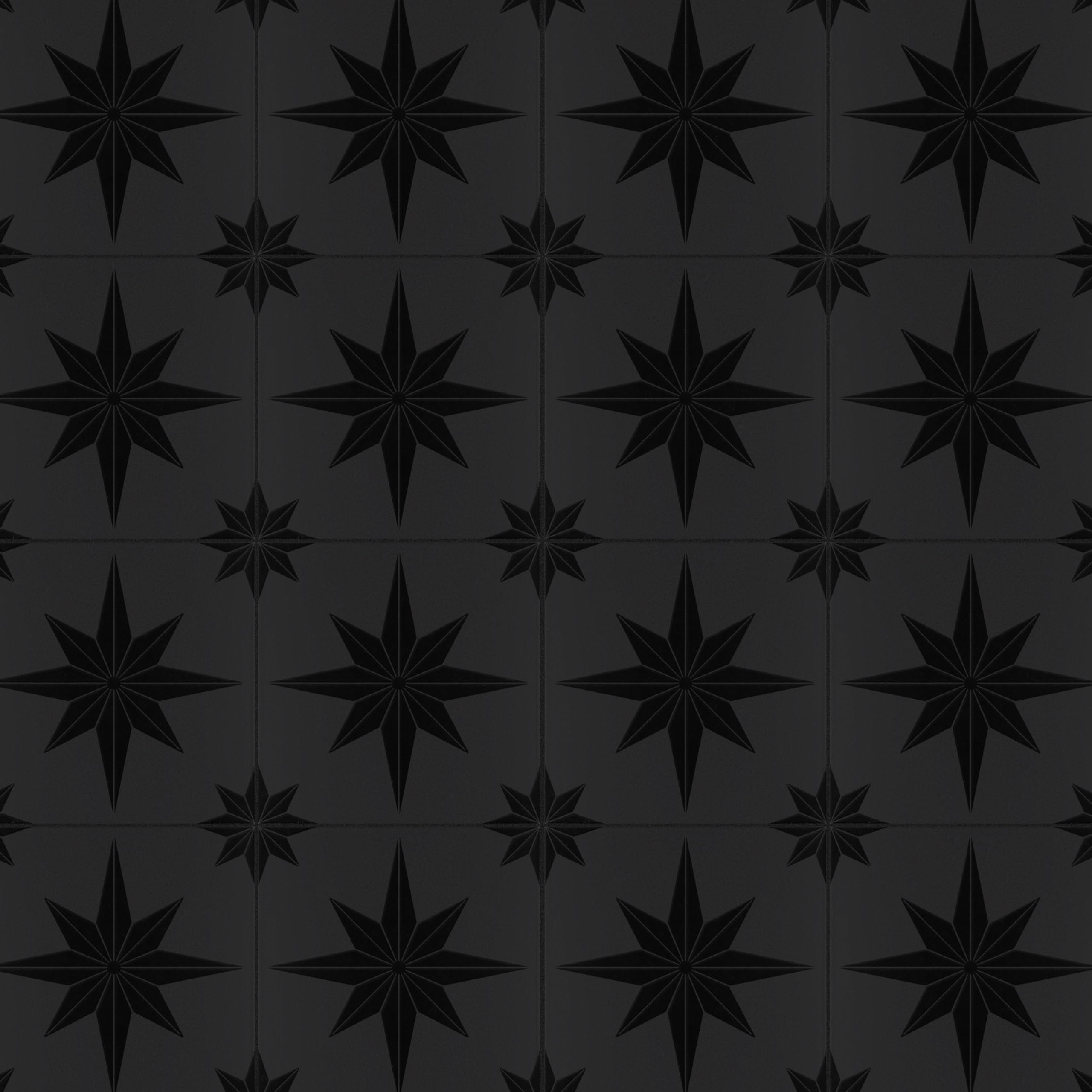 Merola Tile Stella Lustre Midnight 9-3/4" x 9-3/4" Porcelain Wall Tile ...