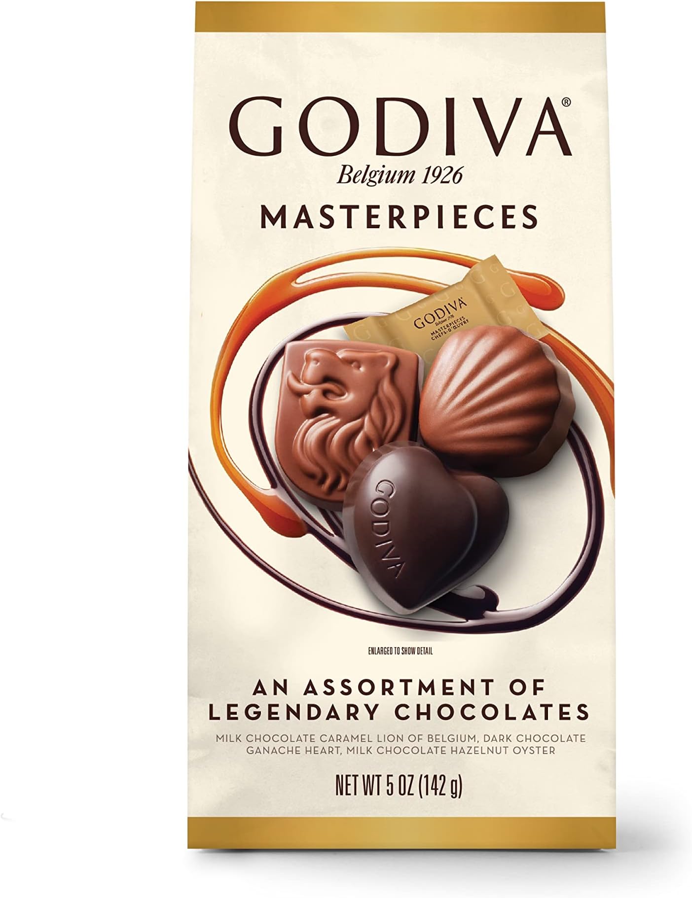 Amazon.com : Godiva Chocolatier Assorted Chocolate Masterpiece IWC Bag ...