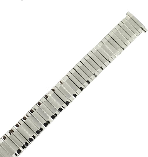 Tech Swiss TSMET335 Watch Band Expansion Metal Stretch Silver-Tone 17mm ...