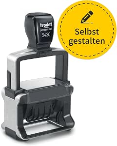 Trodat Professional 5430 Stempel 41x24mm - 4 Zeilen - personalisierbar ...