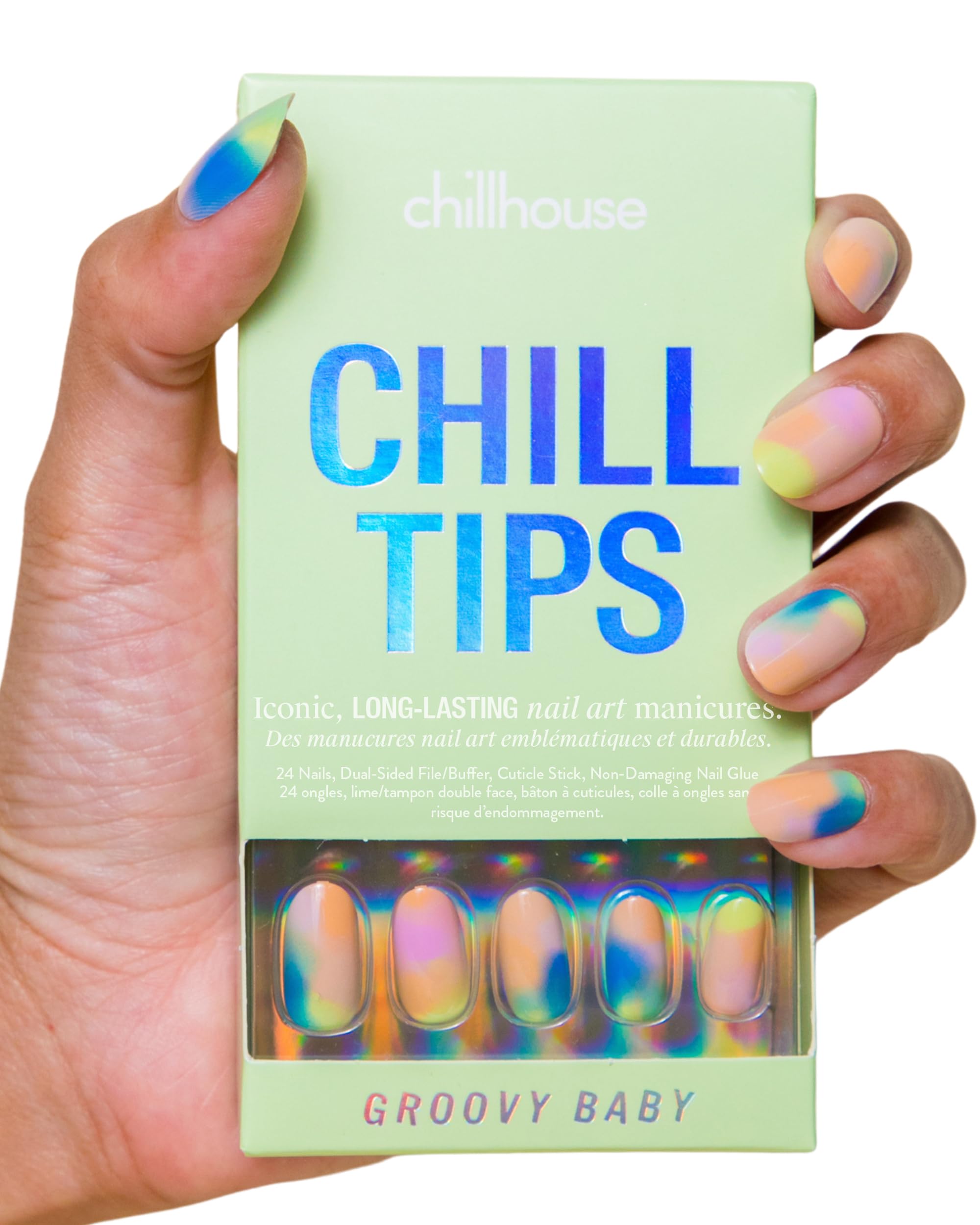 Amazon.com: Chillhouse Chill Tips Signatures Press On Nails Kit, Groovy ...