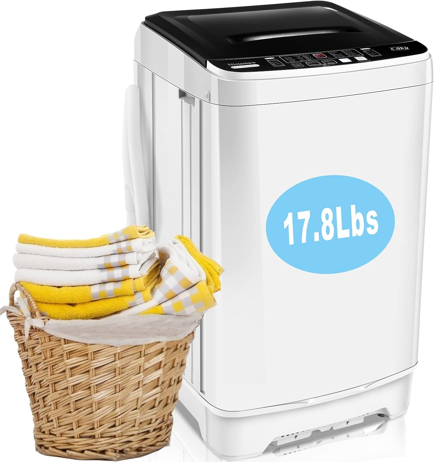 Amazon.com: Panda 1.70 cu.ft Portable Washing Machine, High-End Fully ...