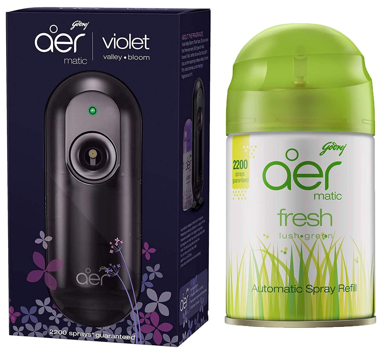 Buy Godrej aer Matic Kit - Automatic Air Freshener with Flexi Control ...