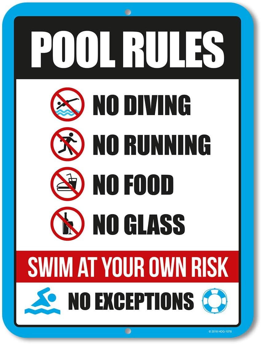 Amazon.com: Honey Dew Gifts, Pool Rules No Diving No Running No Food No ...