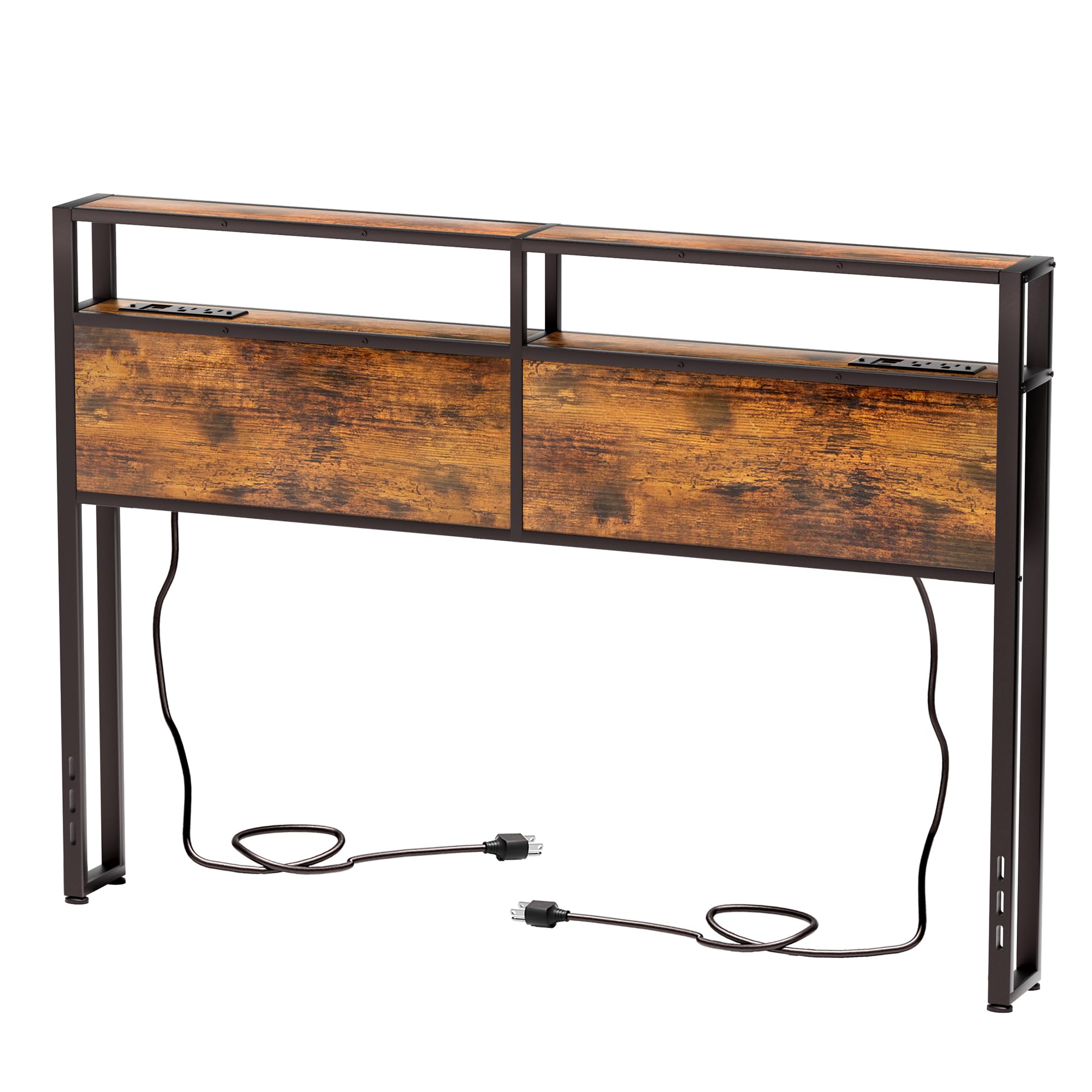 Buy Herture Queen Size Storage Headboard, Headboard with 2 Outlets and ...