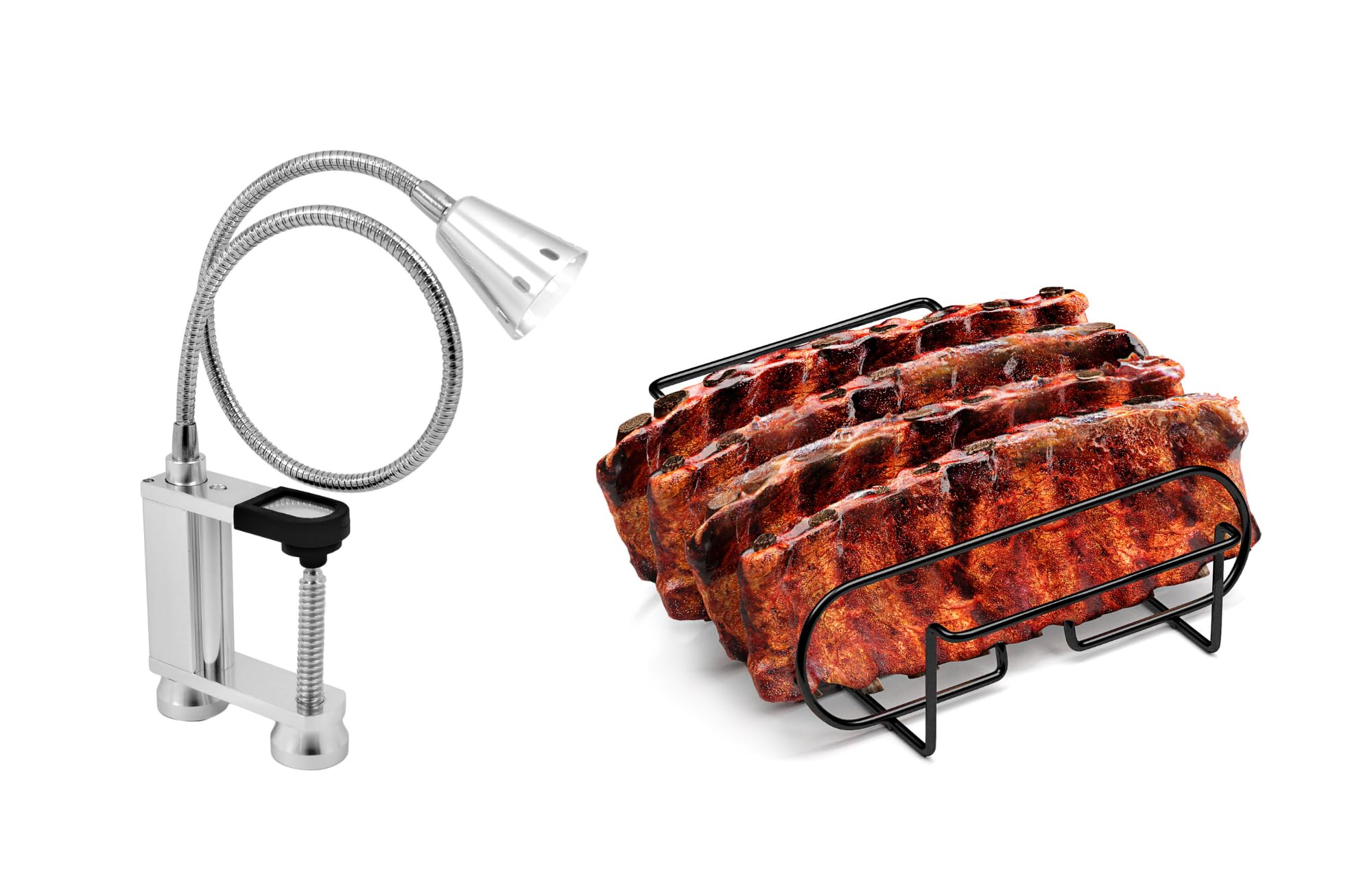 Amazon.com : Sorbus Non-Stick Rib Rack & LED Concepts BBQ Grill Lights ...