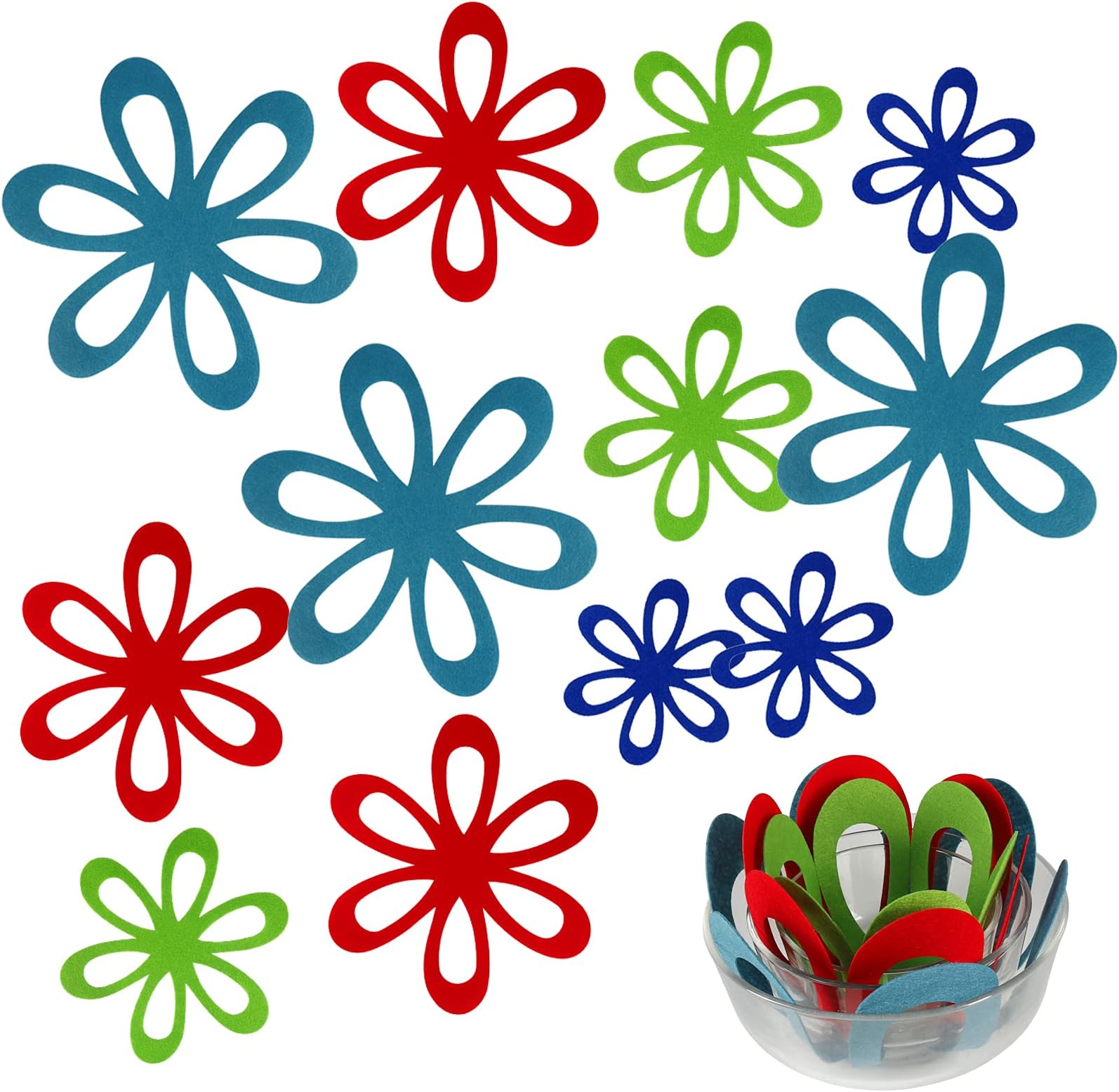 Amazon.com: 96 Pack Felt Plate Dividers Protectors, Thick Felt Round ...