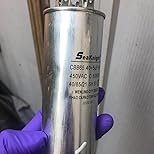 Amazon.com: BlueNatHxRPR 40-5 uF MFD CBB65 Capacitor Air Conditioner Capacitor Round Dural Motor ...