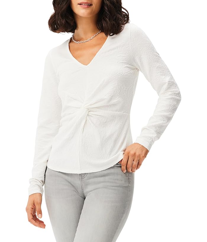 Women's NIC+ZOE Twist Front Lace Knit Top | Zappos.com