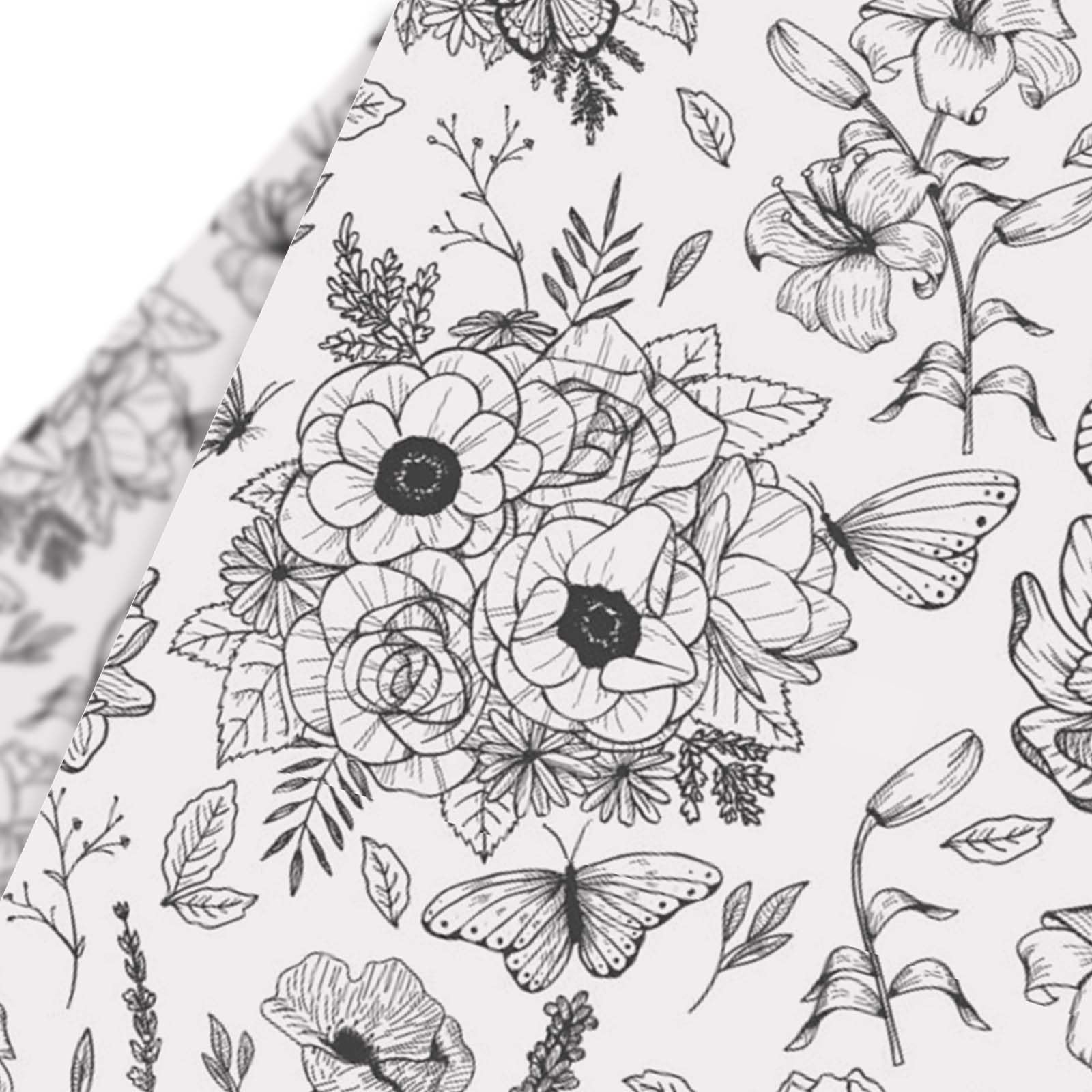Amazon.com: Generic AnyDesign 100 Sheets Vintage Floral Tissue Paper ...