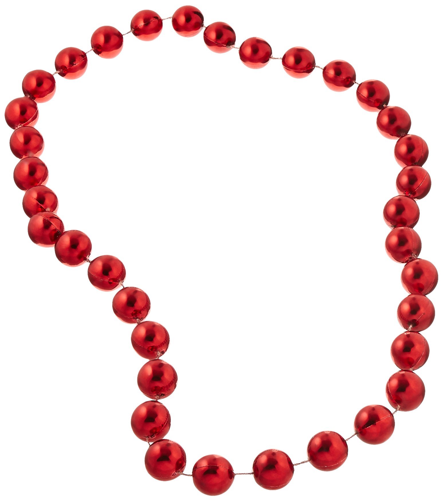 Amazon.com: Jumbo Party Beads (red) Party Accessory (1 count) (1/Card ...