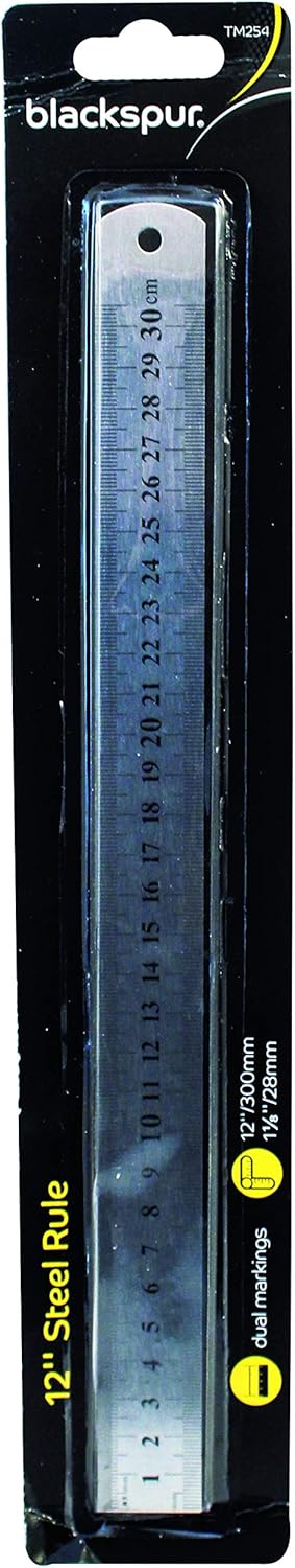 Blackspur BB-TM254 Steel Rule with Dual Markings – BigaMart