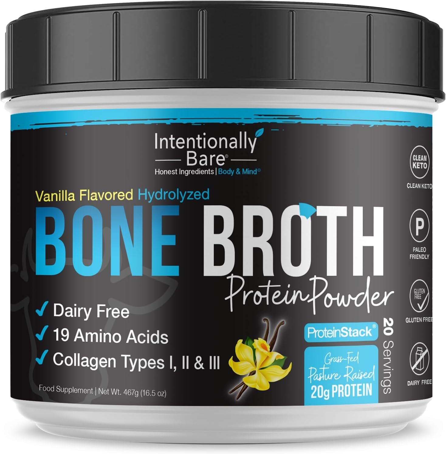 Amazon.com: NOW Sports Nutrition, Beef Bone Broth Powder made with ...