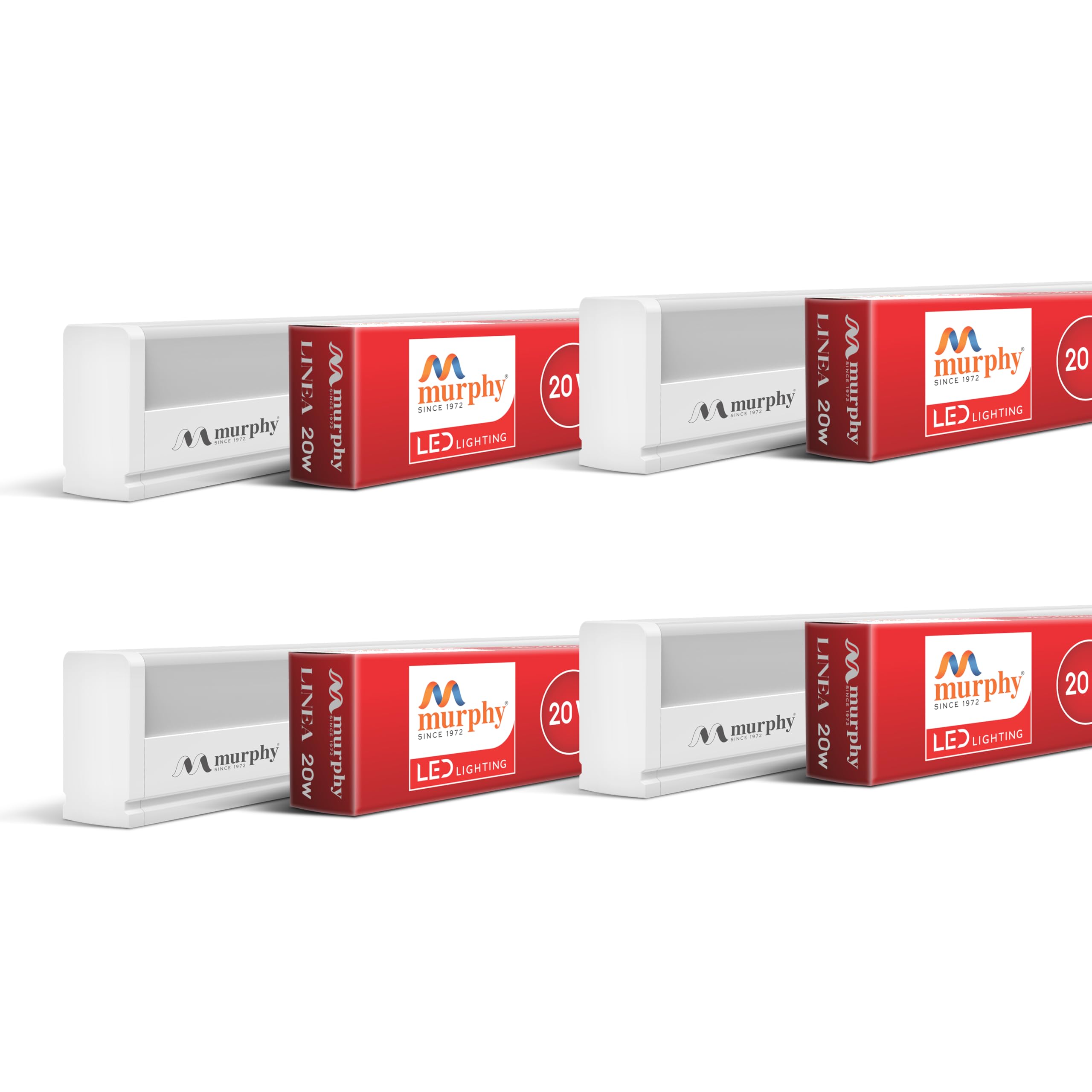 Murphy LED Tubelight, 20W - Pack of 4 (White) : Amazon.in: Home & Kitchen