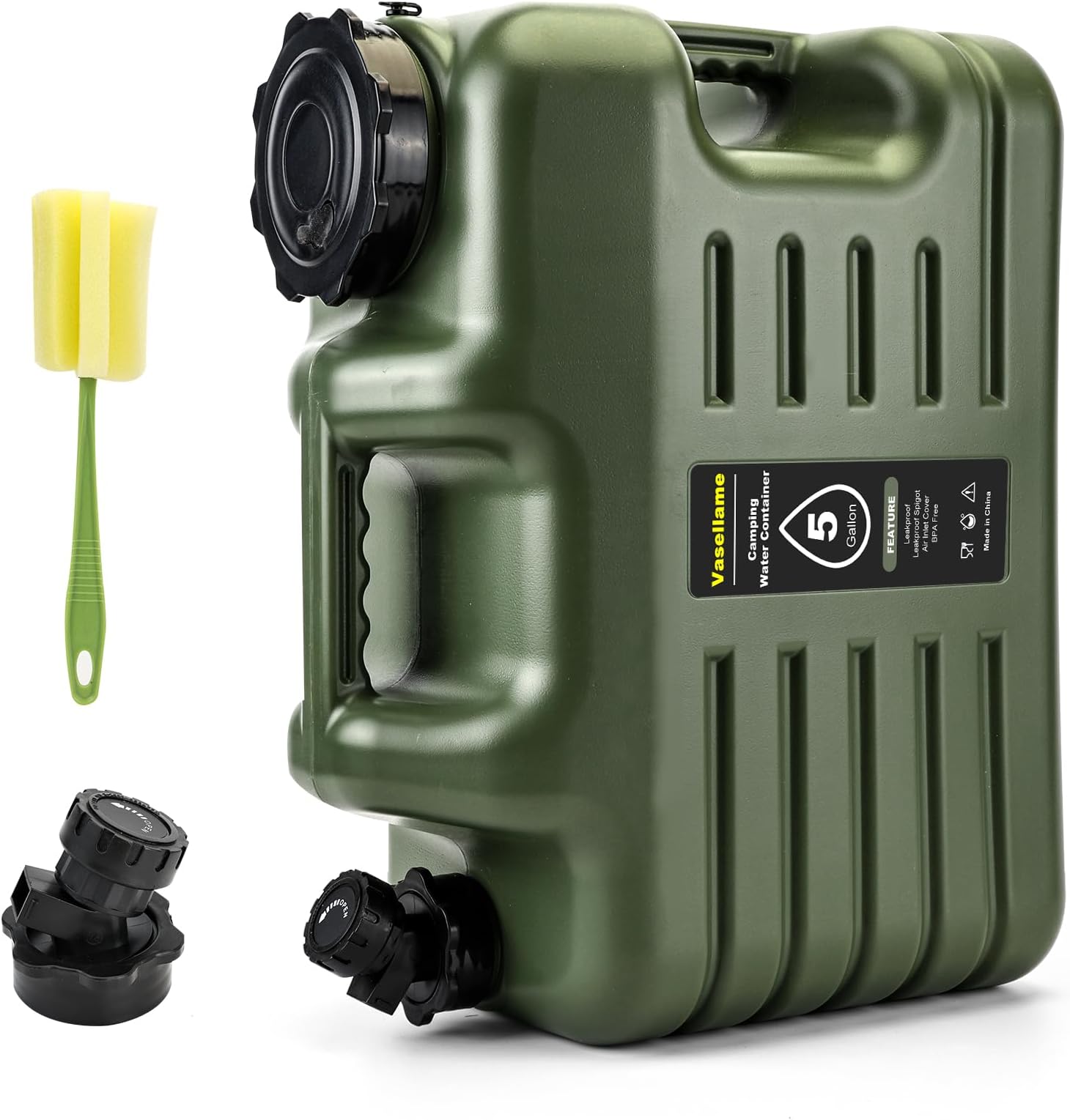 Amazon.com : 7.4 Gallon Water Jug with Wheels & Folding Handle, GIGYES ...